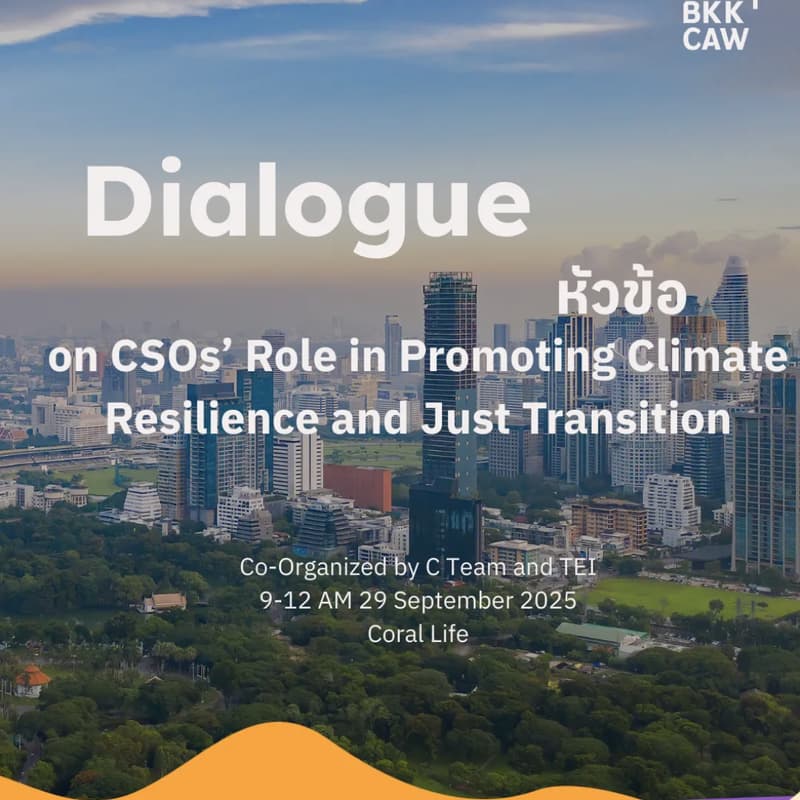 Dialogue on CSOs‘ Roles in Promoting Climate Resilience and Just ...