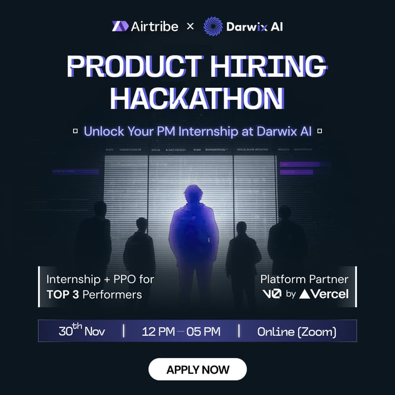 Product Hiring Hackathon - Airtribe x Darwix AI · Zoom · Luma