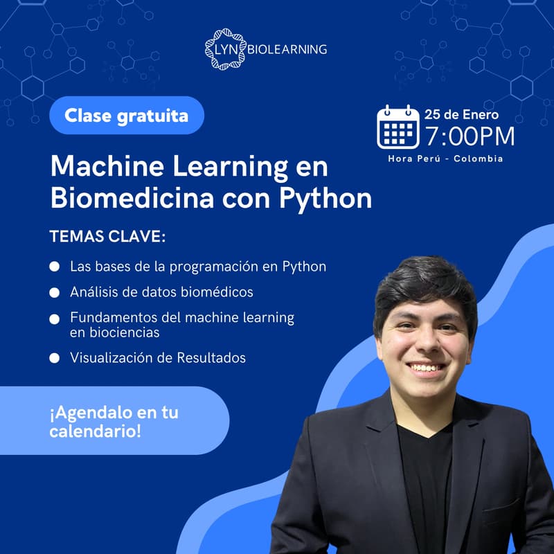 Clase Gratuita: Machine Learning en Biomedicina con Python · Luma