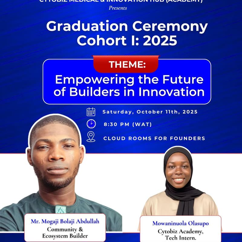 Graduation Ceremony Cohort I: 2025 · Luma