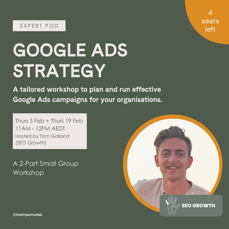 Google Ads Strategy Expert Pod — with Tom Galland from SEO Growth · Luma