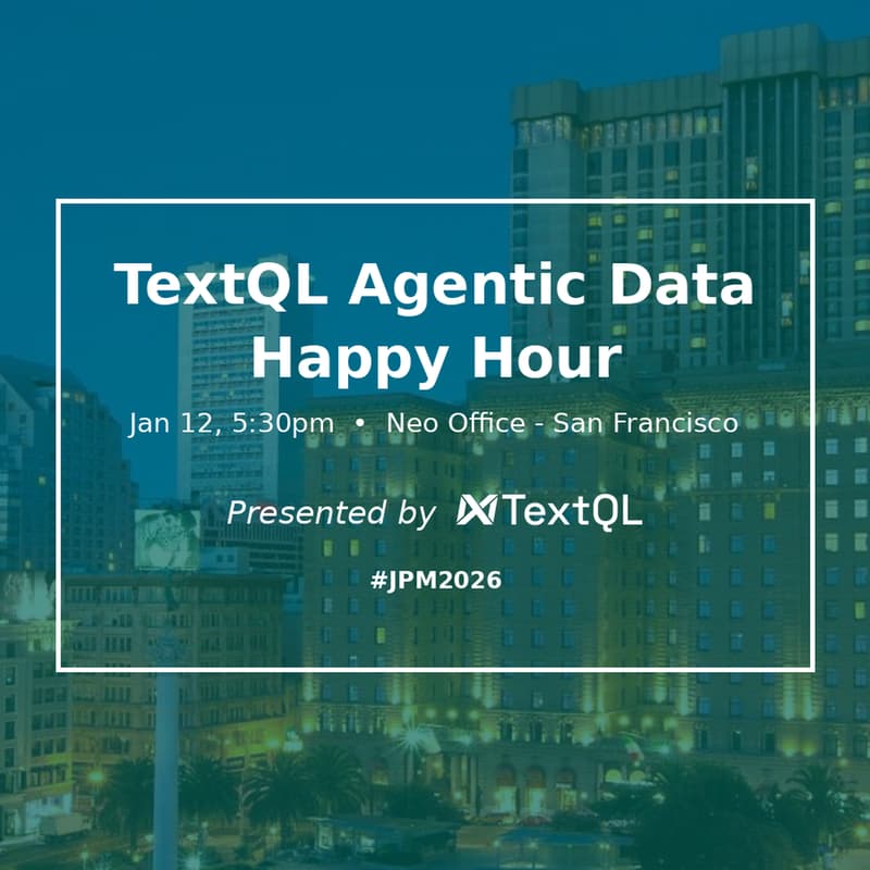 TextQL Agentic Data Happy Hour · Luma