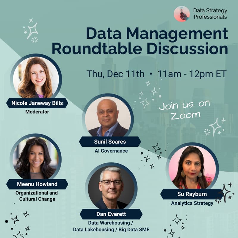 Data Management Roundtable Discussion · Zoom · Luma