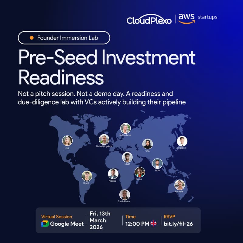 Founder Immersion Lab: Pre-Seed Investment Readiness · Luma