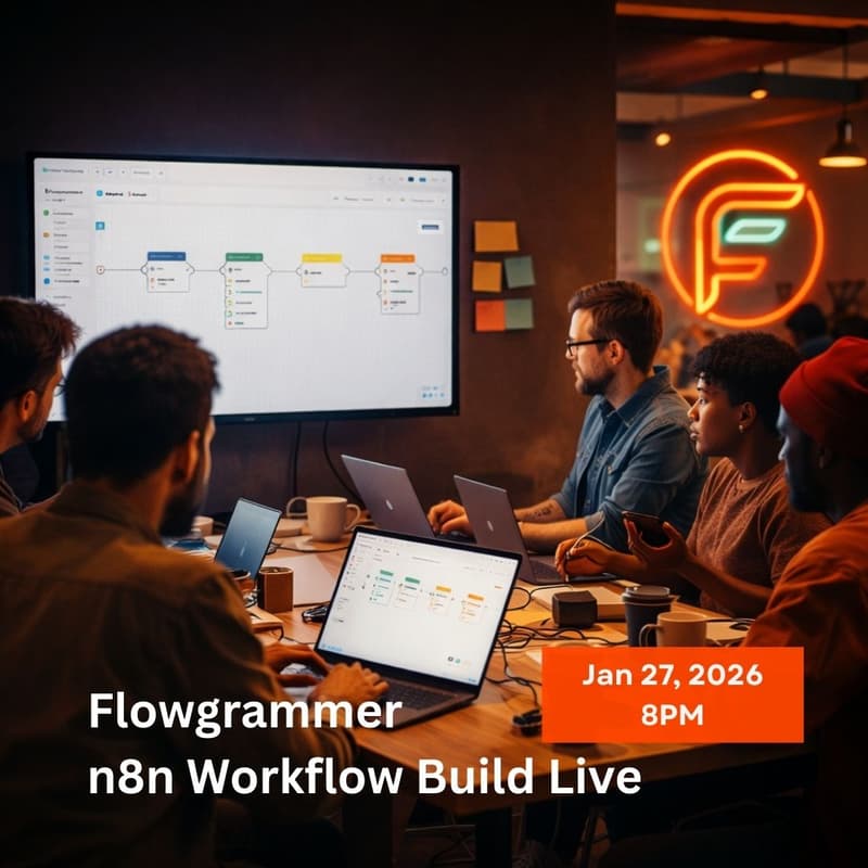 Flowgrammer Live Build Session — Online · Luma