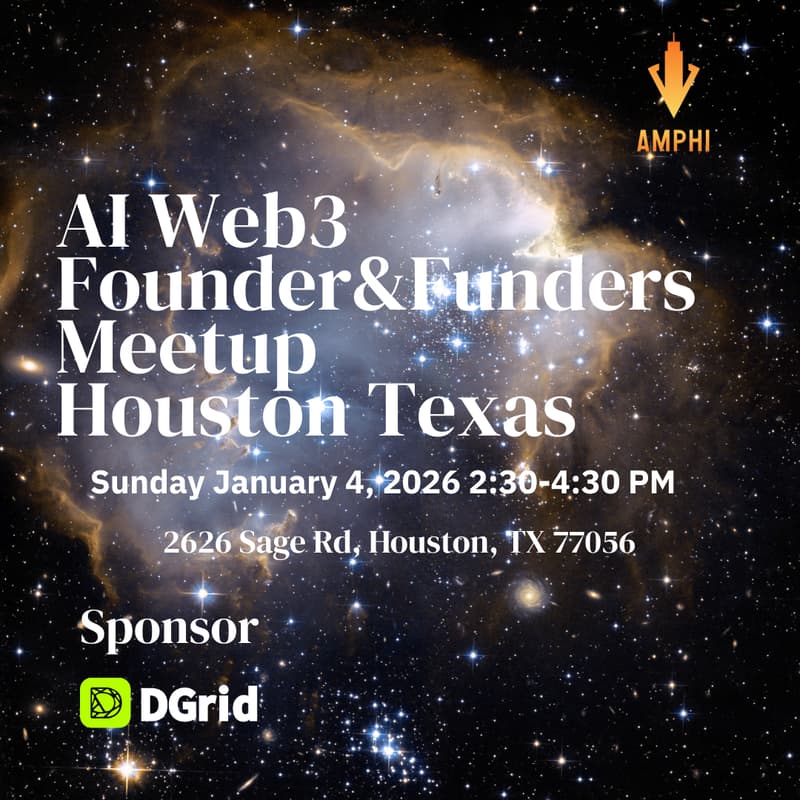 AI Web3 Founder & Funders Meetup Houston Texas · Luma