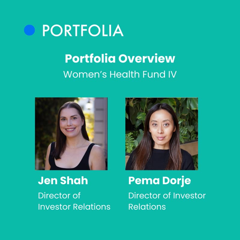 Portfolia Overview: Women’s Health Fund IV · Zoom · Luma
