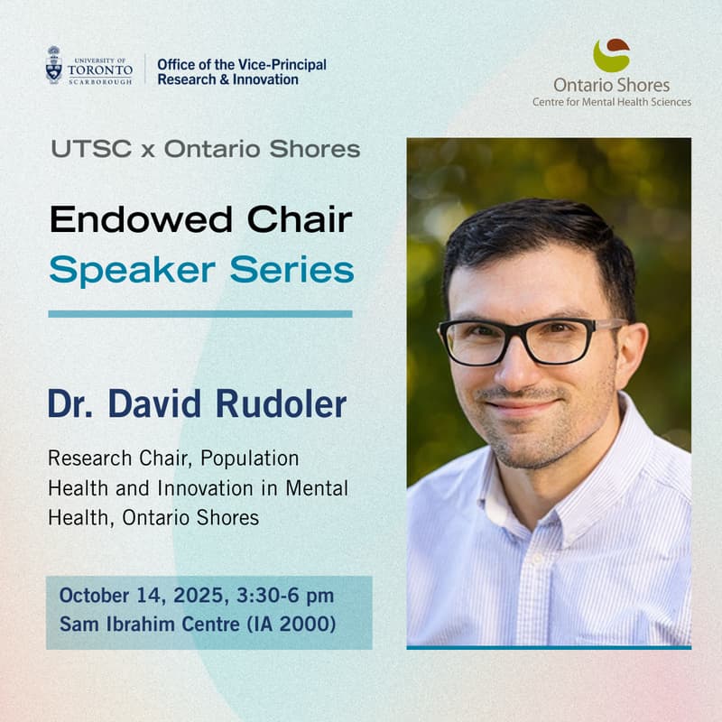 Endowed Chair Speaker Series w/ Dr. David Rudoler · Luma