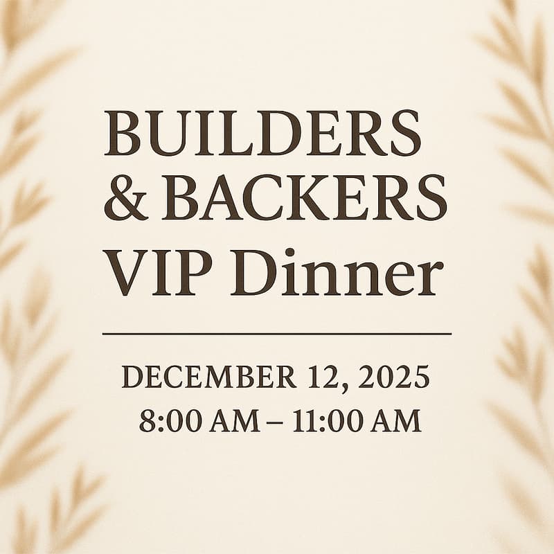 Builders & Backers VIP Dinner 2025 · Luma