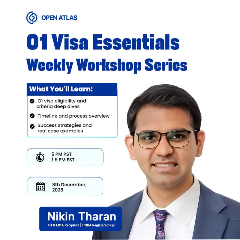 O1 Visa Essentials - Weekly Workshop Series · Zoom · Luma