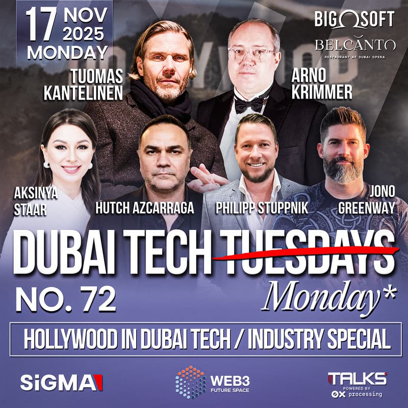 Dubai Tech Tuesdays (MONDAY!) No. 72 - Hollywood in Dubai Tech ...