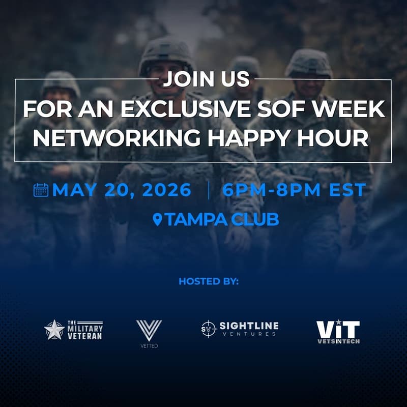 SOF Week Networking Happy Hour Hosted By: TheMilVet x Vetted x ...