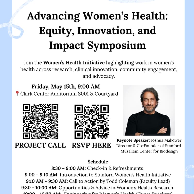 Women's Health Innovation Symposium featuring Dr. Josh Makower, Co ...