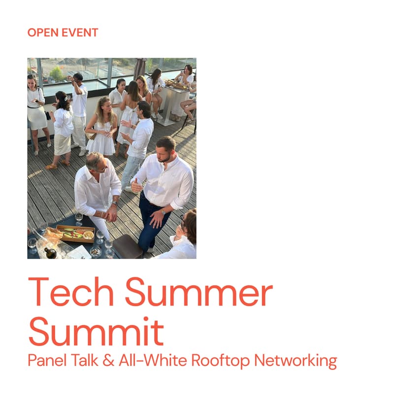 Tech Summer Summit: Panel Talk & All-White Rooftop Networking · Luma