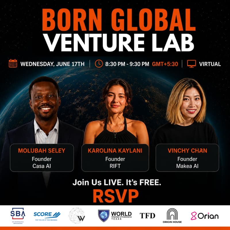 Born Global Venture Lab · Zoom · Luma