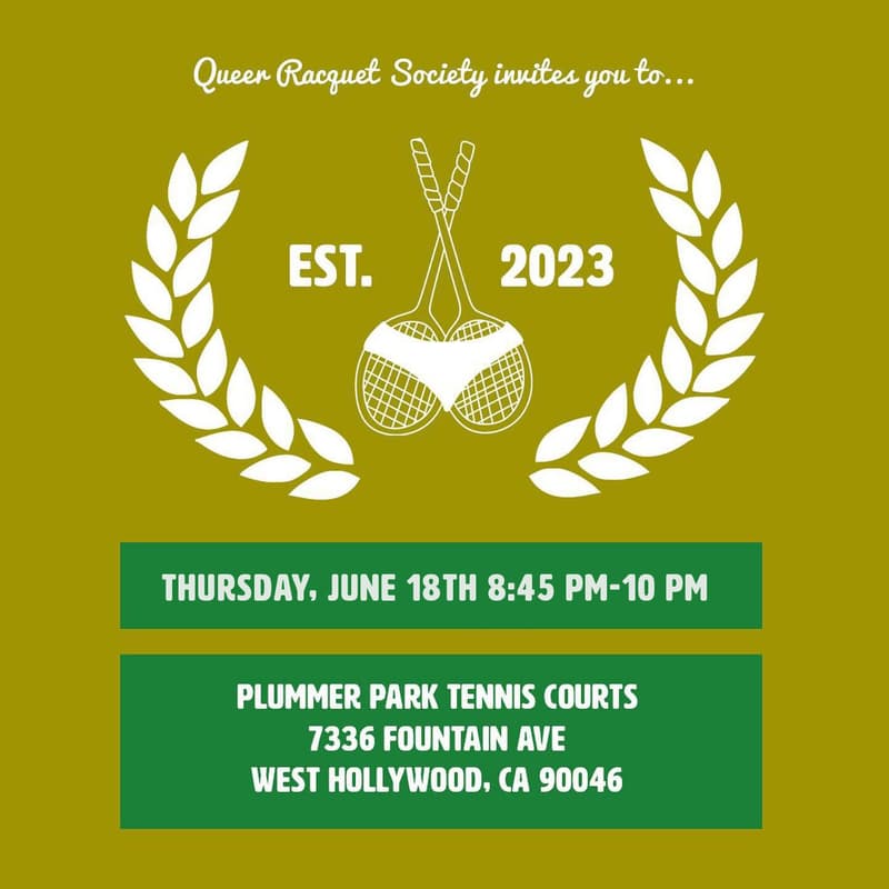 Queer Racquet Society - Weekly Tennis Meet - 6/18 · Luma