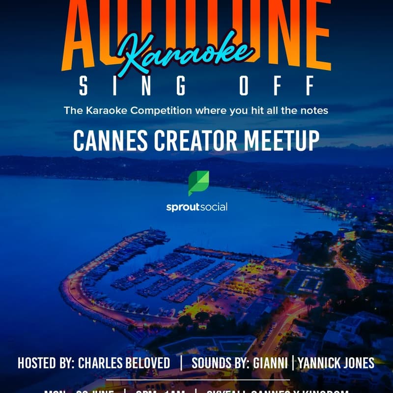 AutoTune Karaoke hosted by the Sprout Social Creator Network & Friends ...