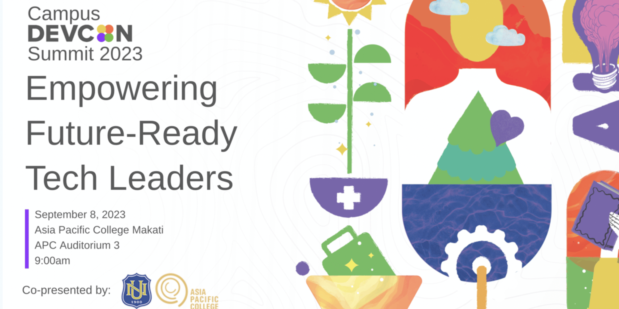 CAMPUS DEVCON SUMMIT 2023: Empowering Future-Ready Tech Leaders · Luma