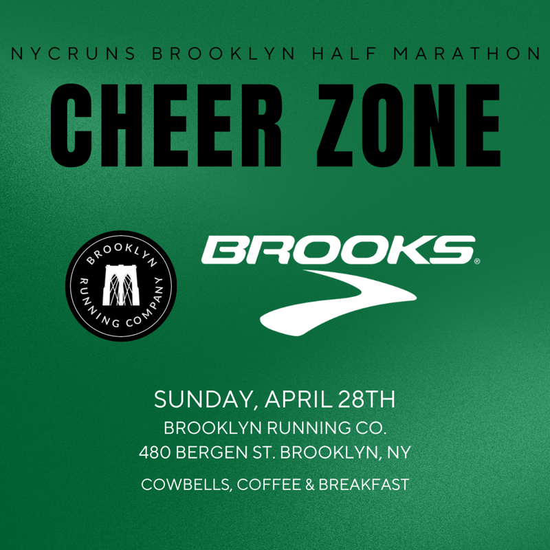 BRCo. x Brooks Running Brooklyn Half Cheer Zone · Luma
