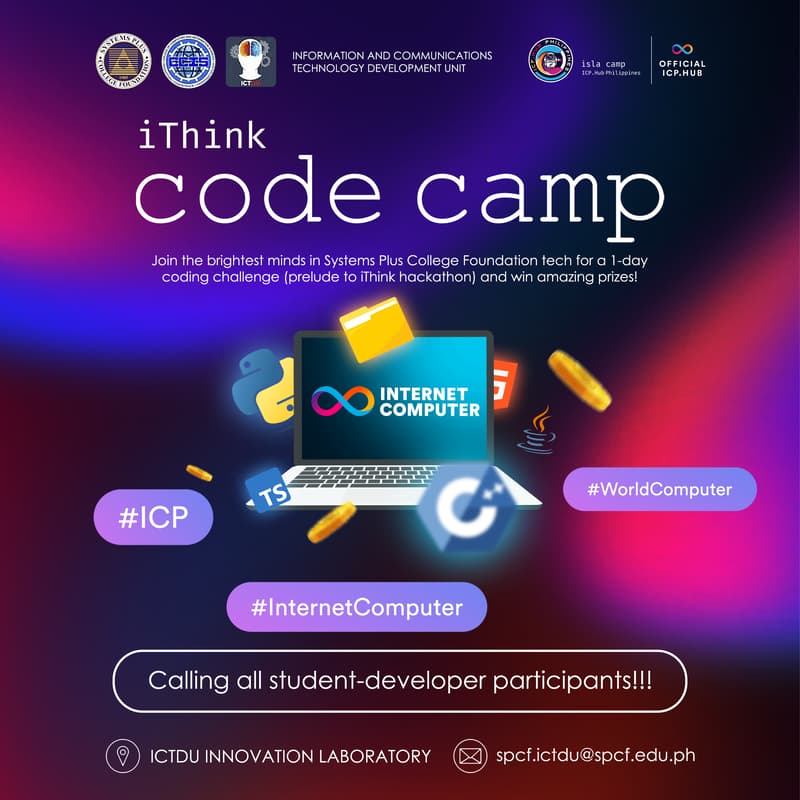 iThink Code Camp: Systems Plus College Foundation · Luma