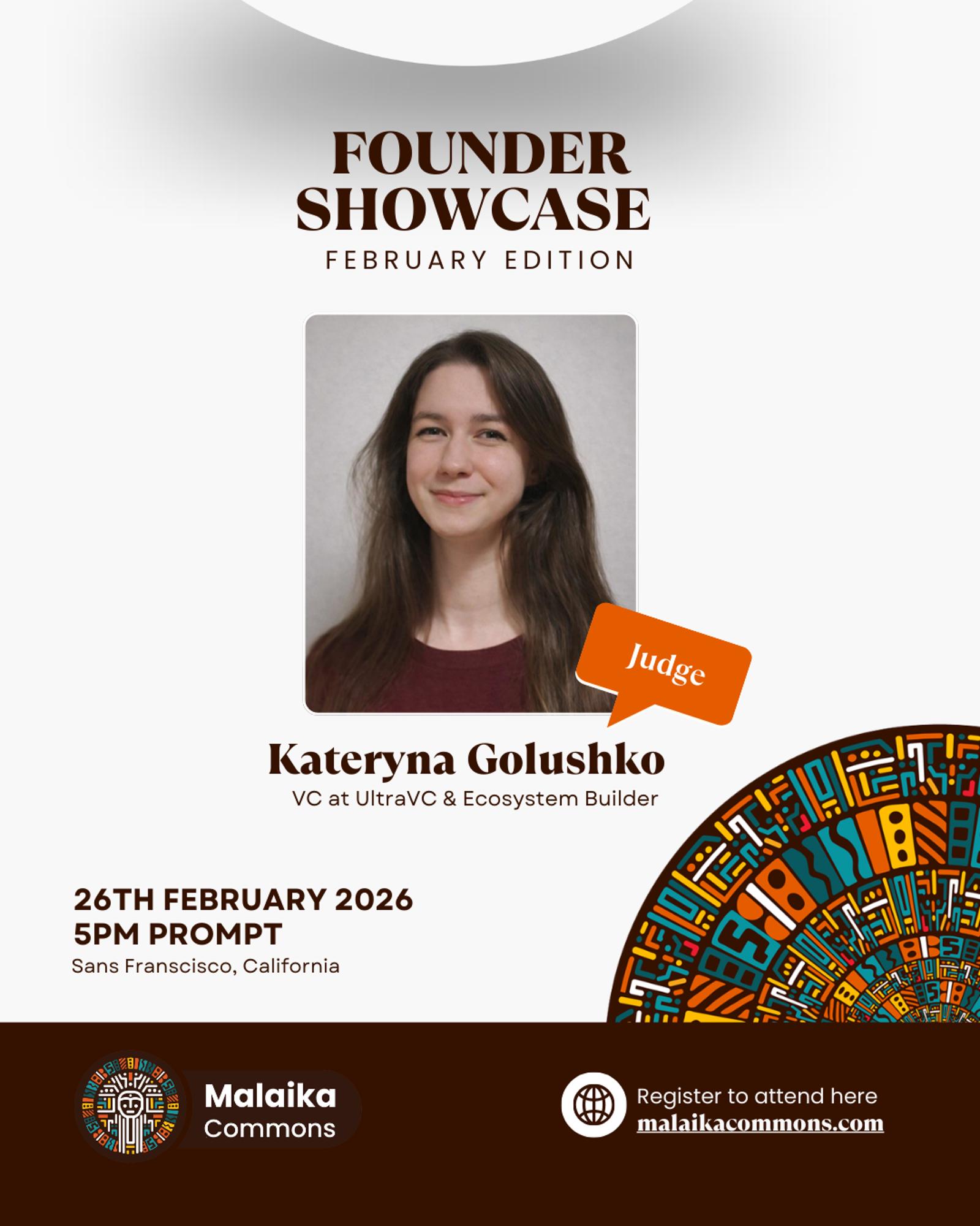 Founders Showcase powered by Angelist · Luma