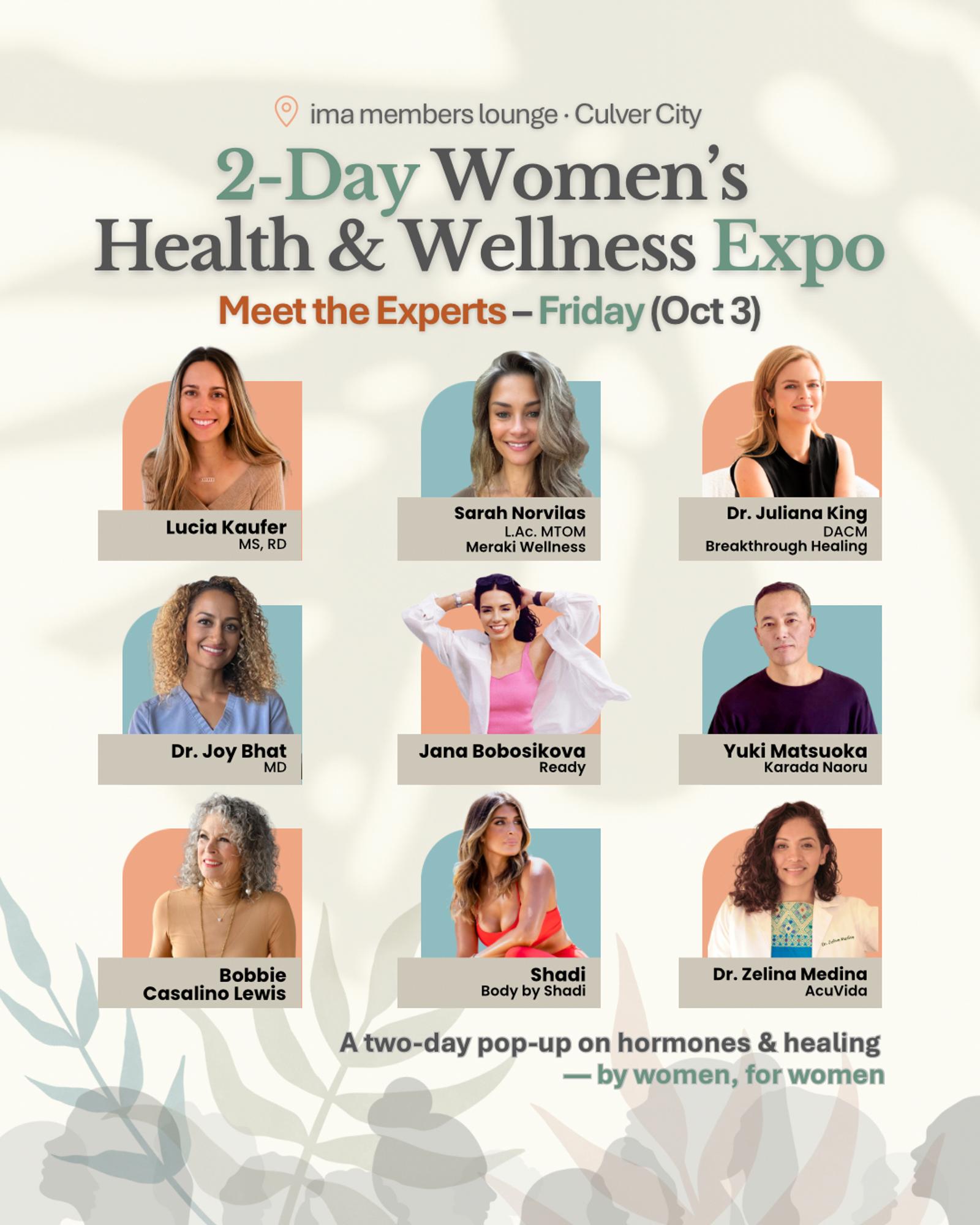 2-Day Women's Health & Wellness Expo (Fri. 10/3 & Sat. 10/4) · Luma