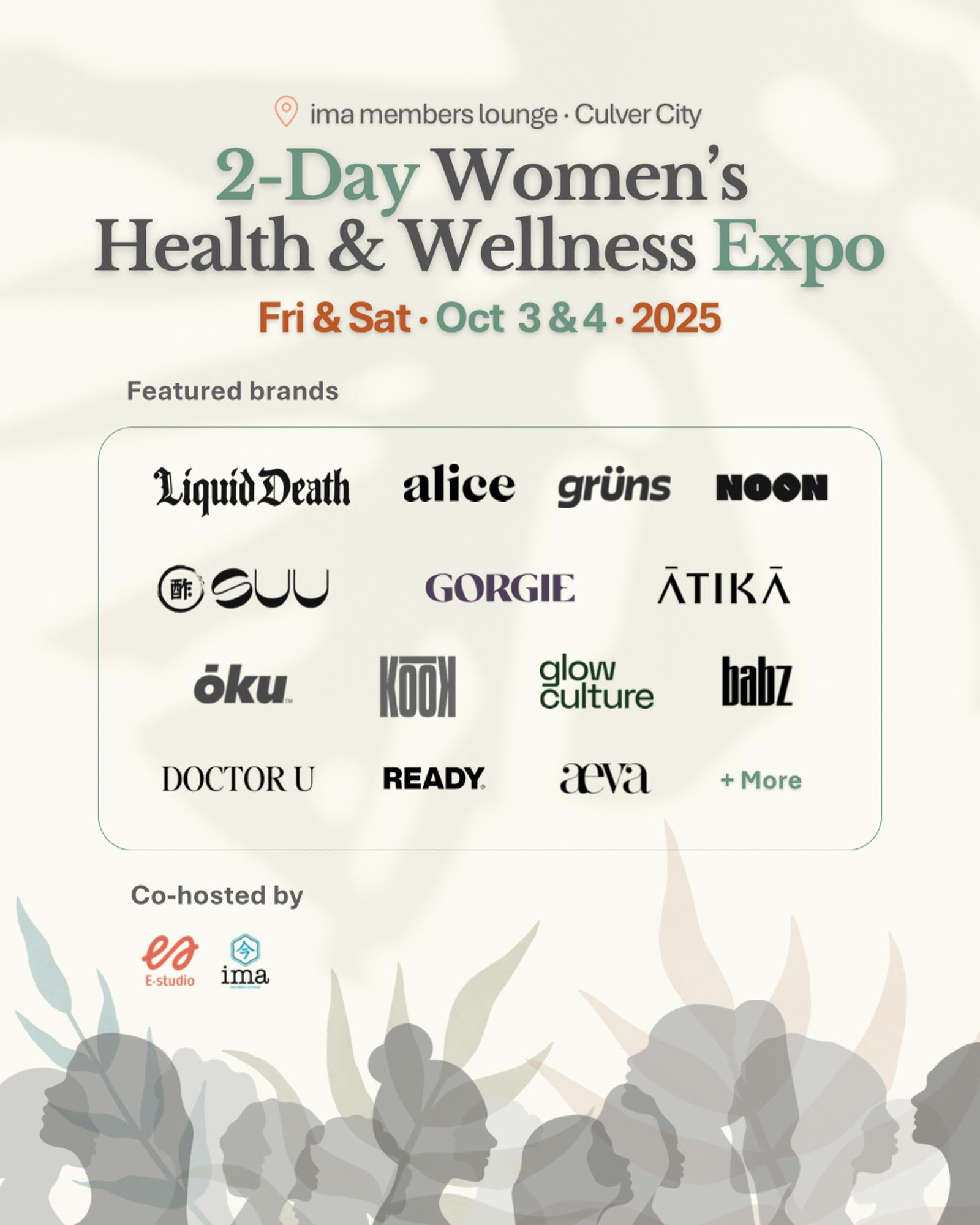 2-Day Women's Health & Wellness Expo (Fri. 10/3 & Sat. 10/4) · Luma