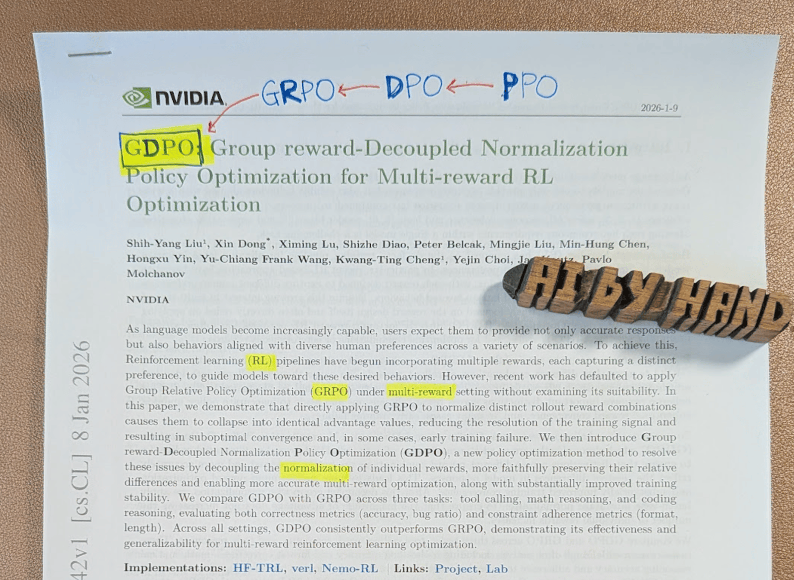 AI by Hand ️ Seminar: Foundation (TPU) → Frontier (GDPO) · Zoom · Luma