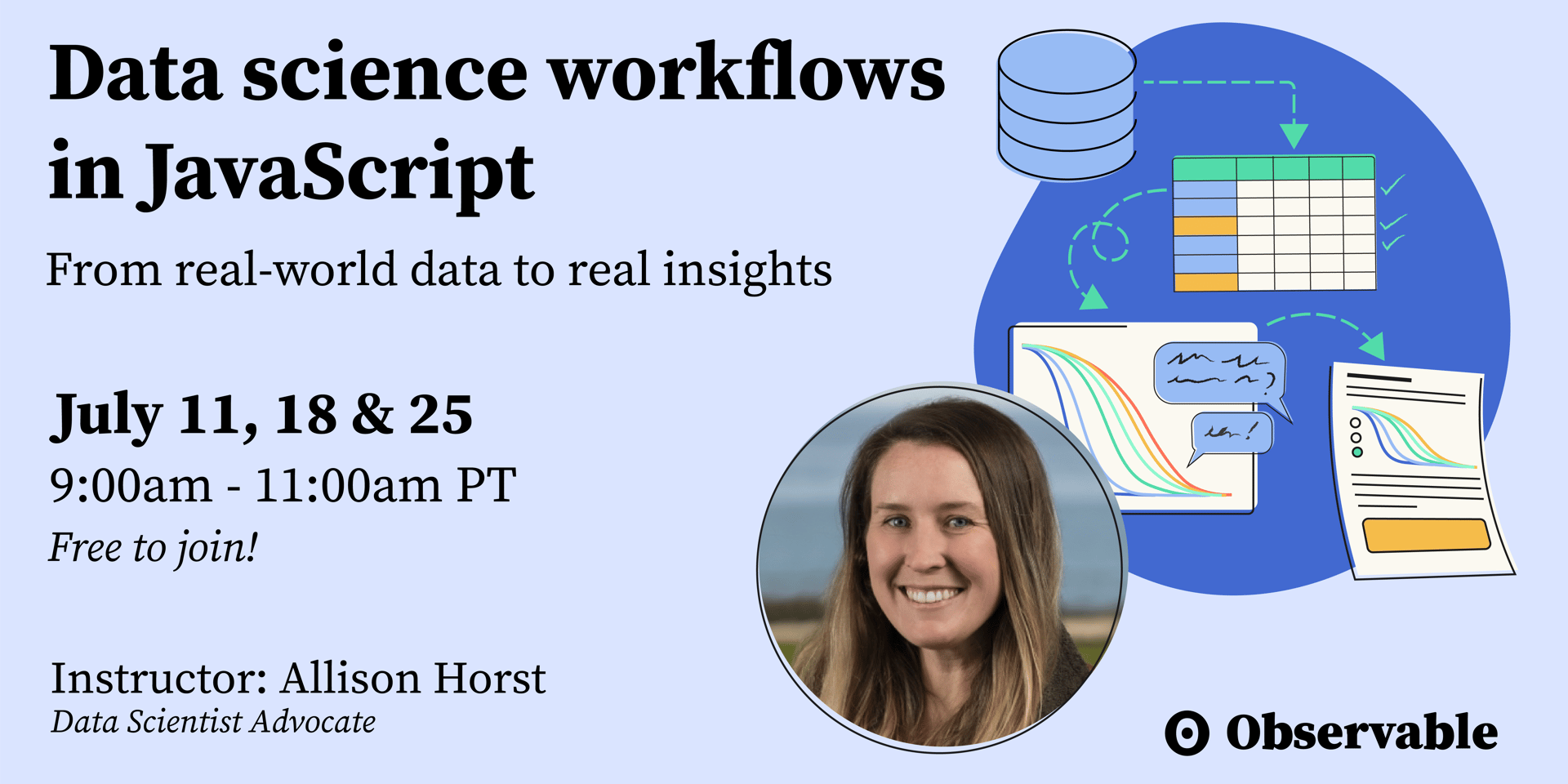 Data science workflows in JavaScript: from real-world data to real ...