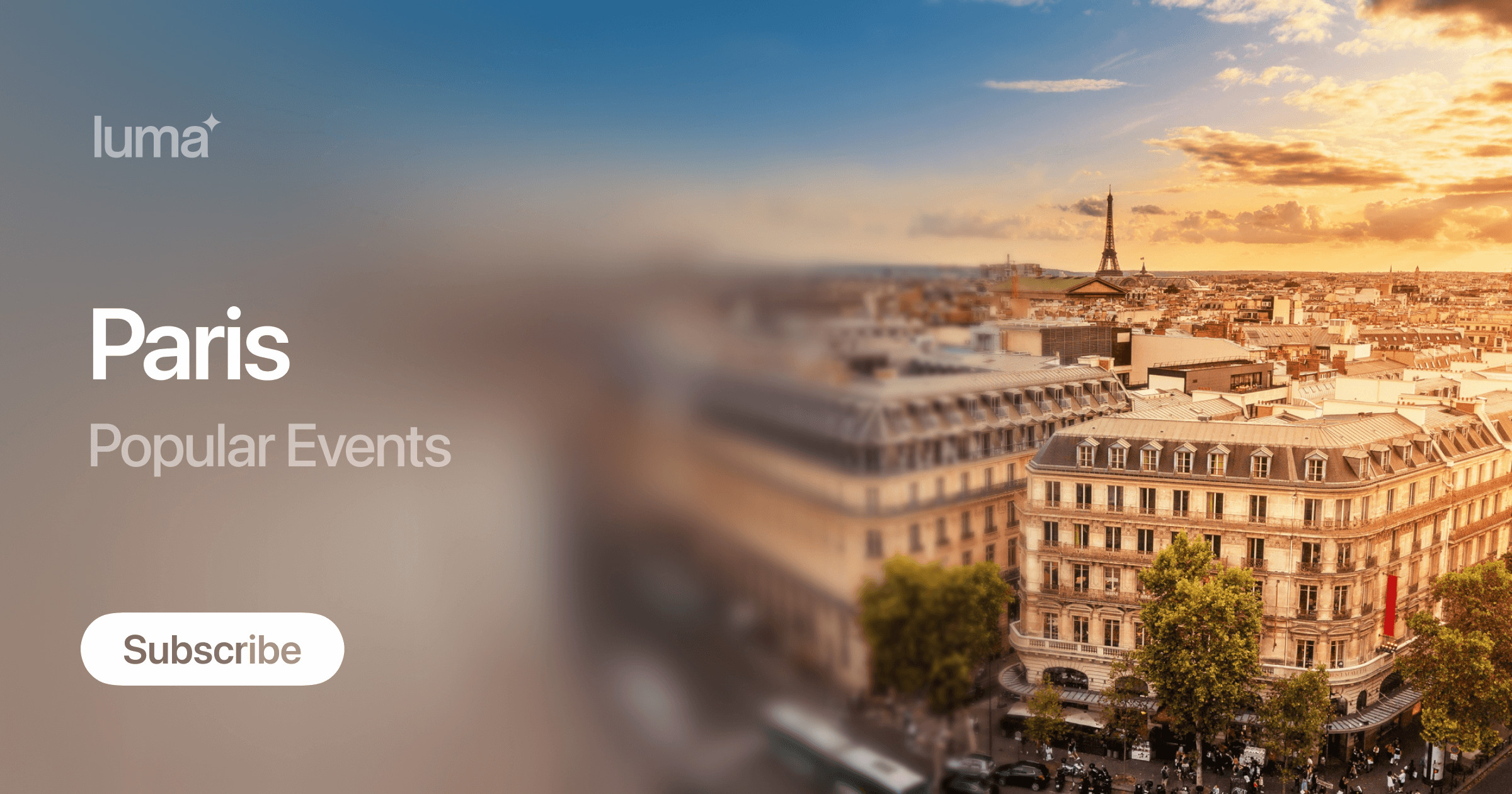 Popular events in Paris · Events Calendar