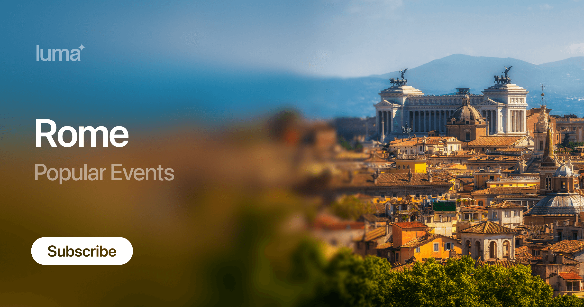 Popular events in Rome · Events Calendar