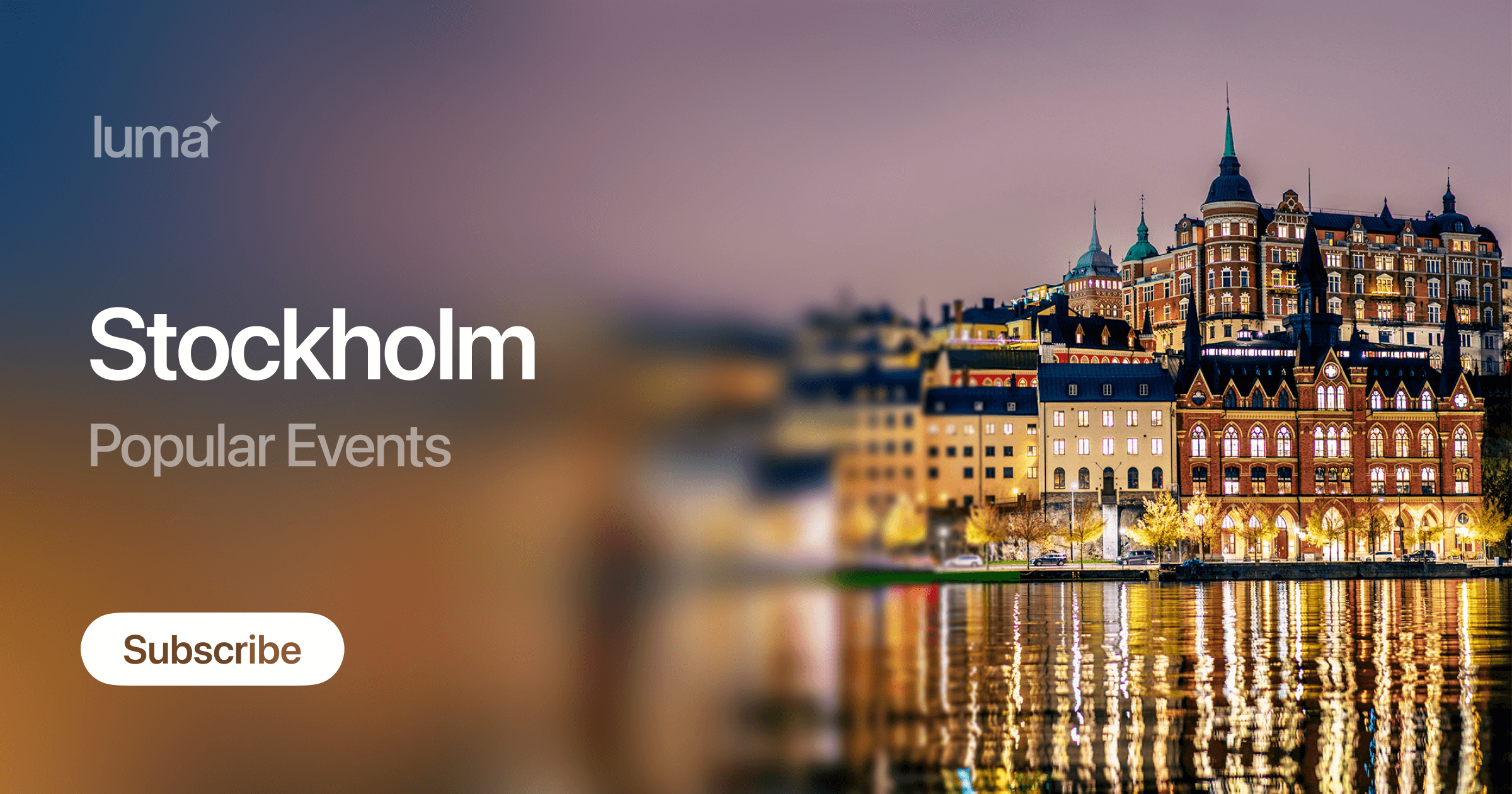 Popular events in Stockholm · Events Calendar