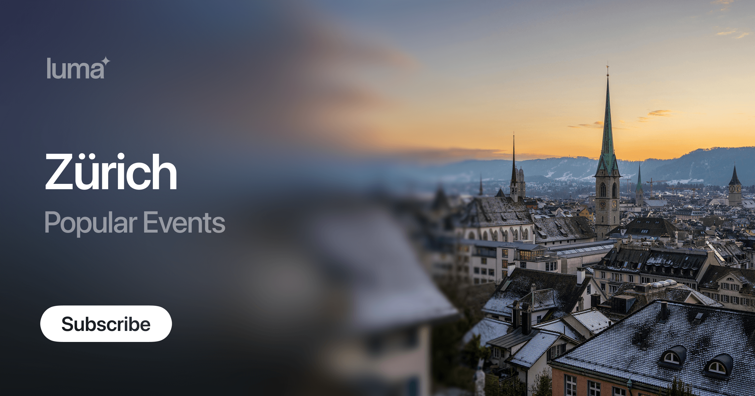 Popular events in Zurich · Events Calendar